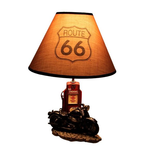 Zeckos | Accents | Pause Lifes Journey Black Retro Motorcycle 9 Inch ...